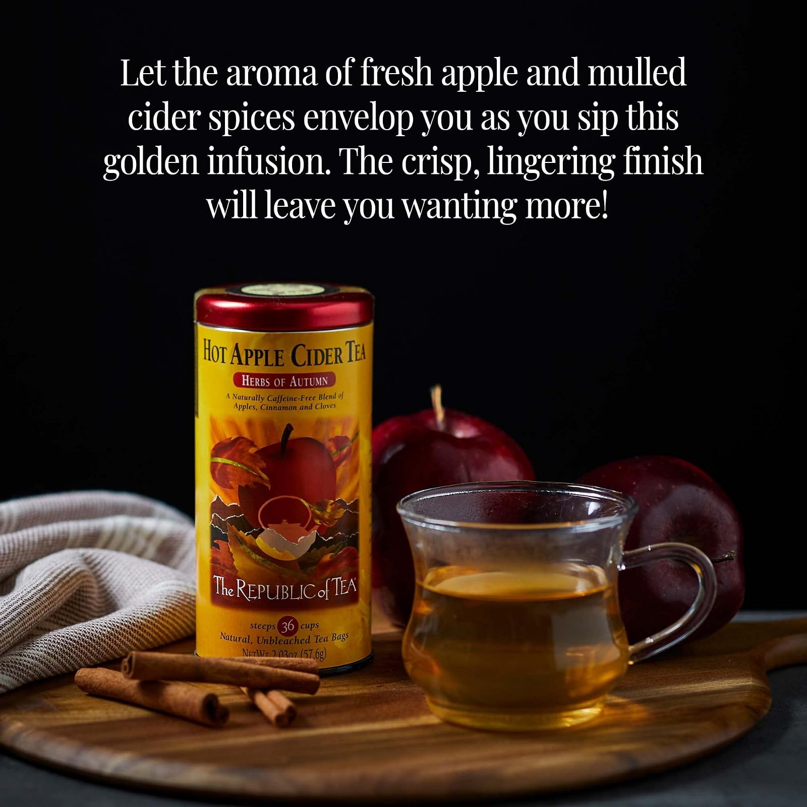 warm apple cider tea for relaxation