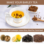 Warm roasted barley tea beverage