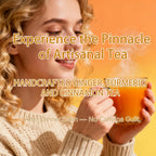 Warm turmeric ginger cinnamon tea for relaxation