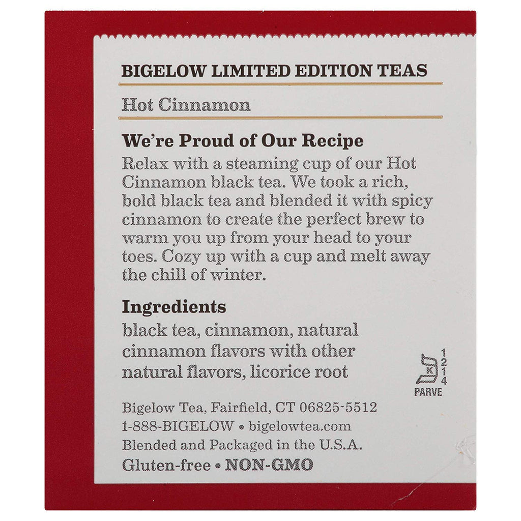warm up with Bigelow tea
