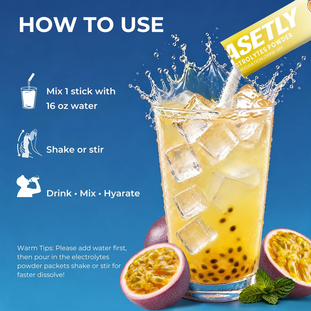 WASETLY electrolyte powder for daily wellness