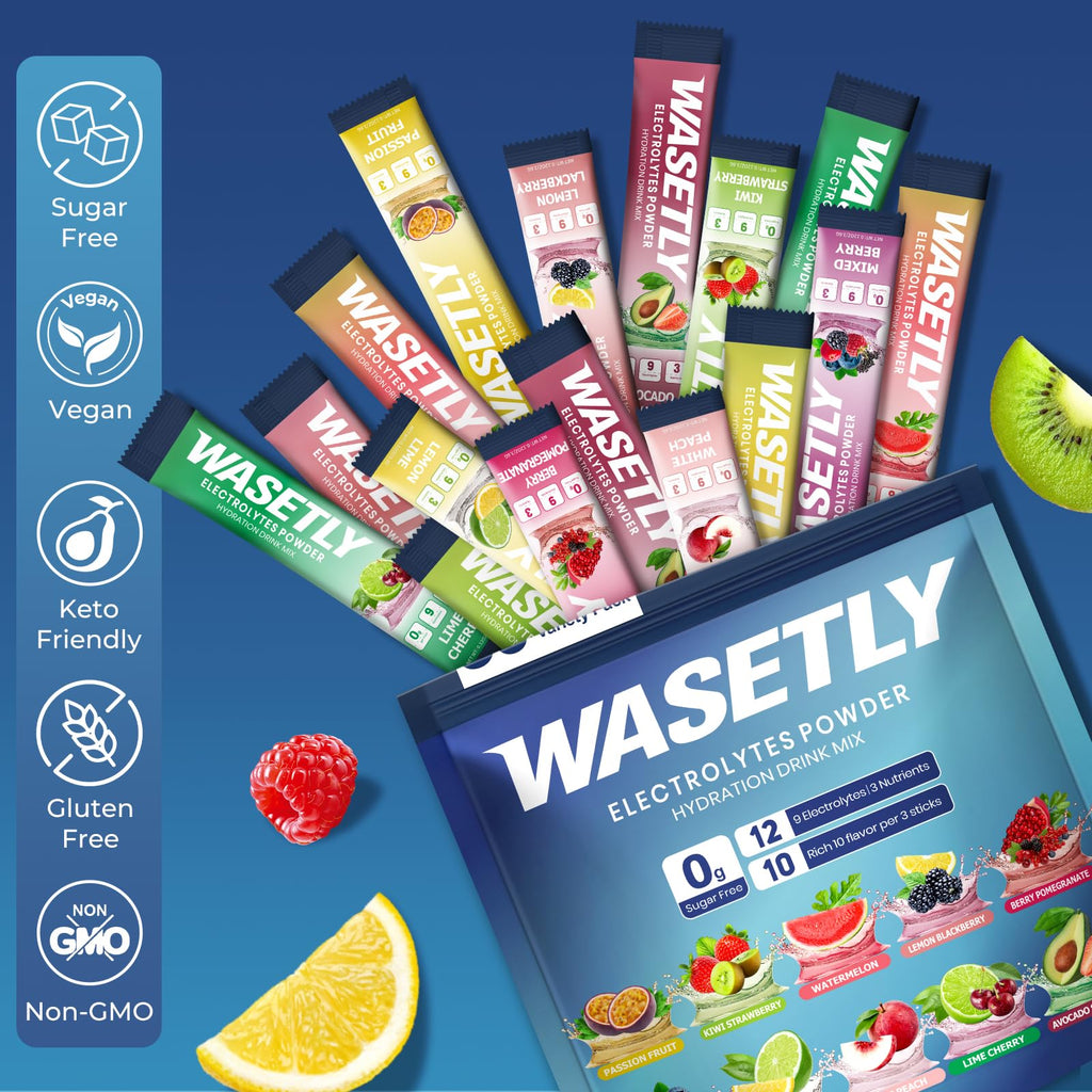 WASETLY hydration powder for workouts