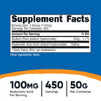 water soluble hyaluronic acid supplement