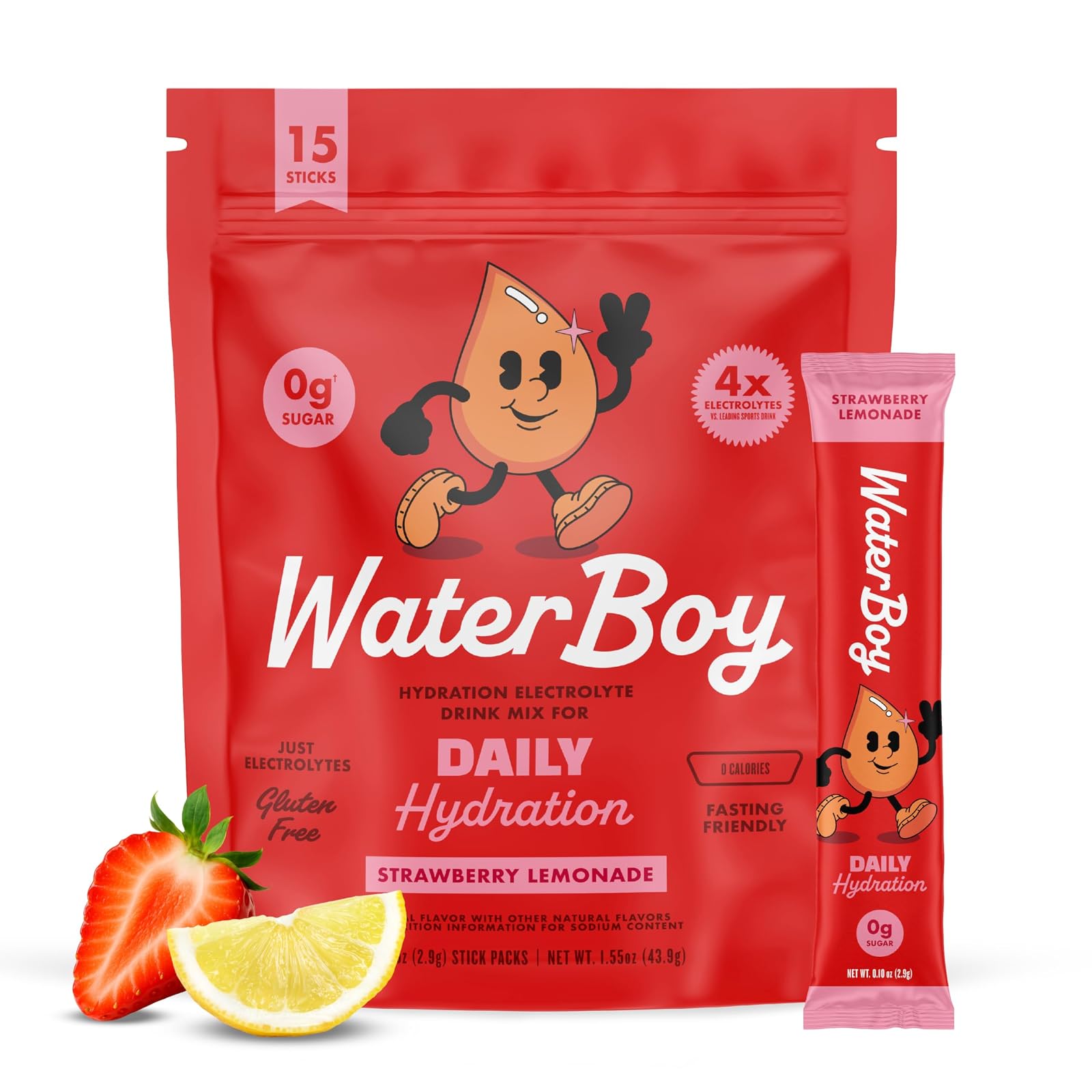 WaterBoy electrolyte packets for hydration