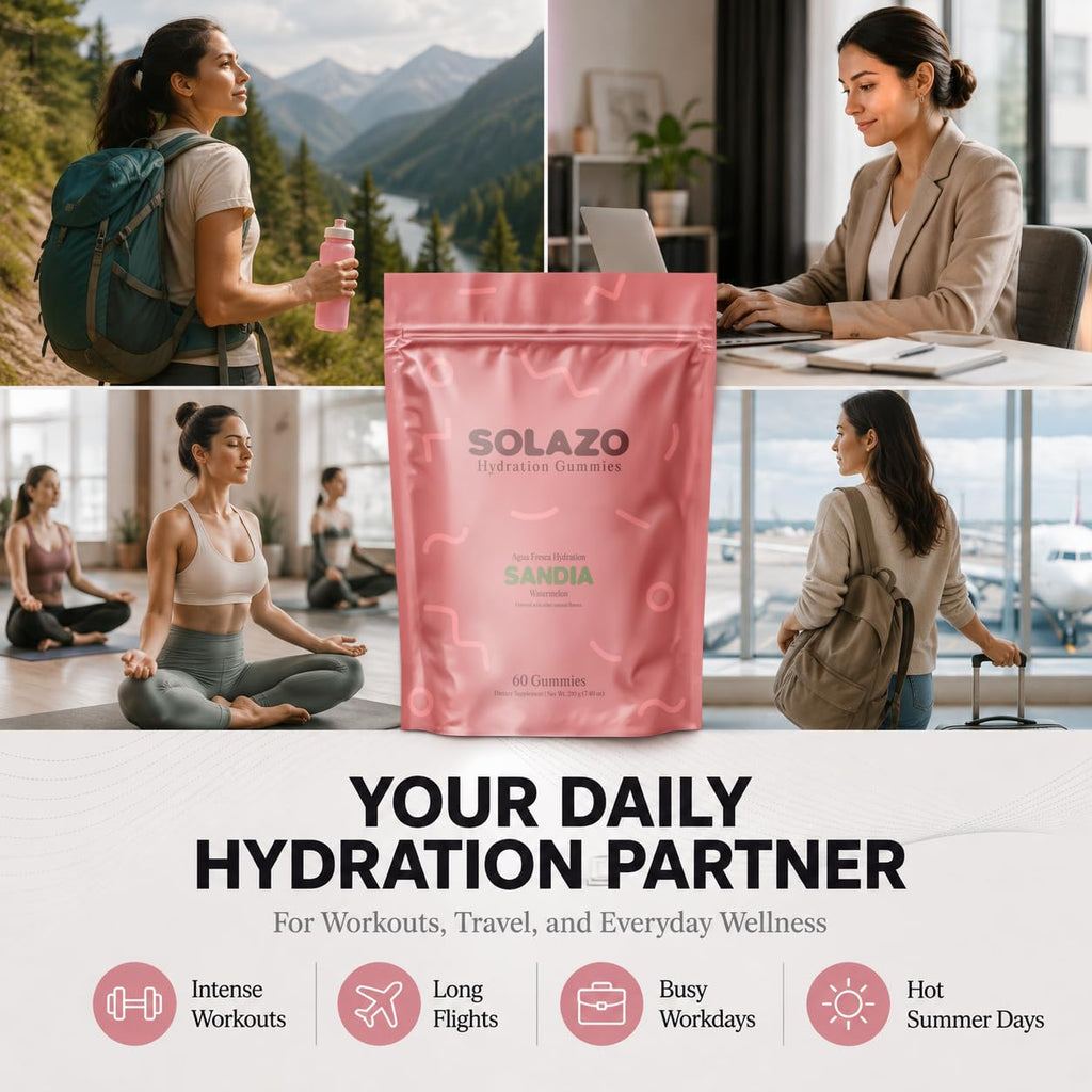 Watermelon electrolyte gummies for hydration