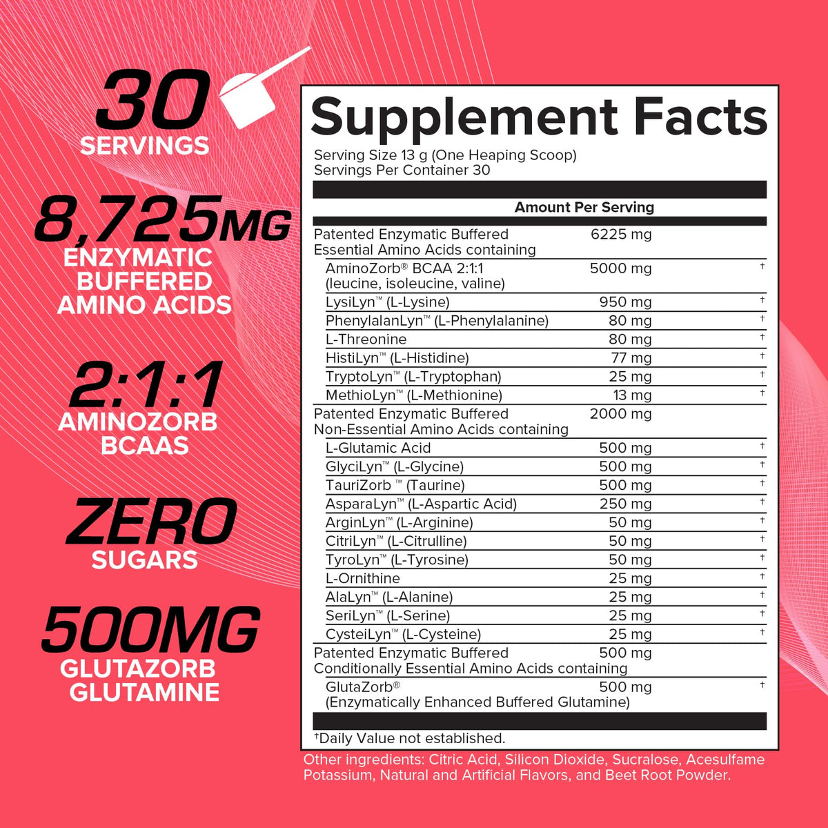 Watermelon flavour amino acids drink
