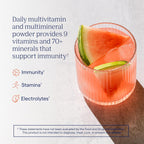 Watermelon flavour electrolyte powder packets