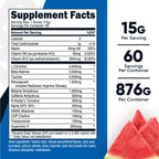 Watermelon flavour pre-workout supplement
