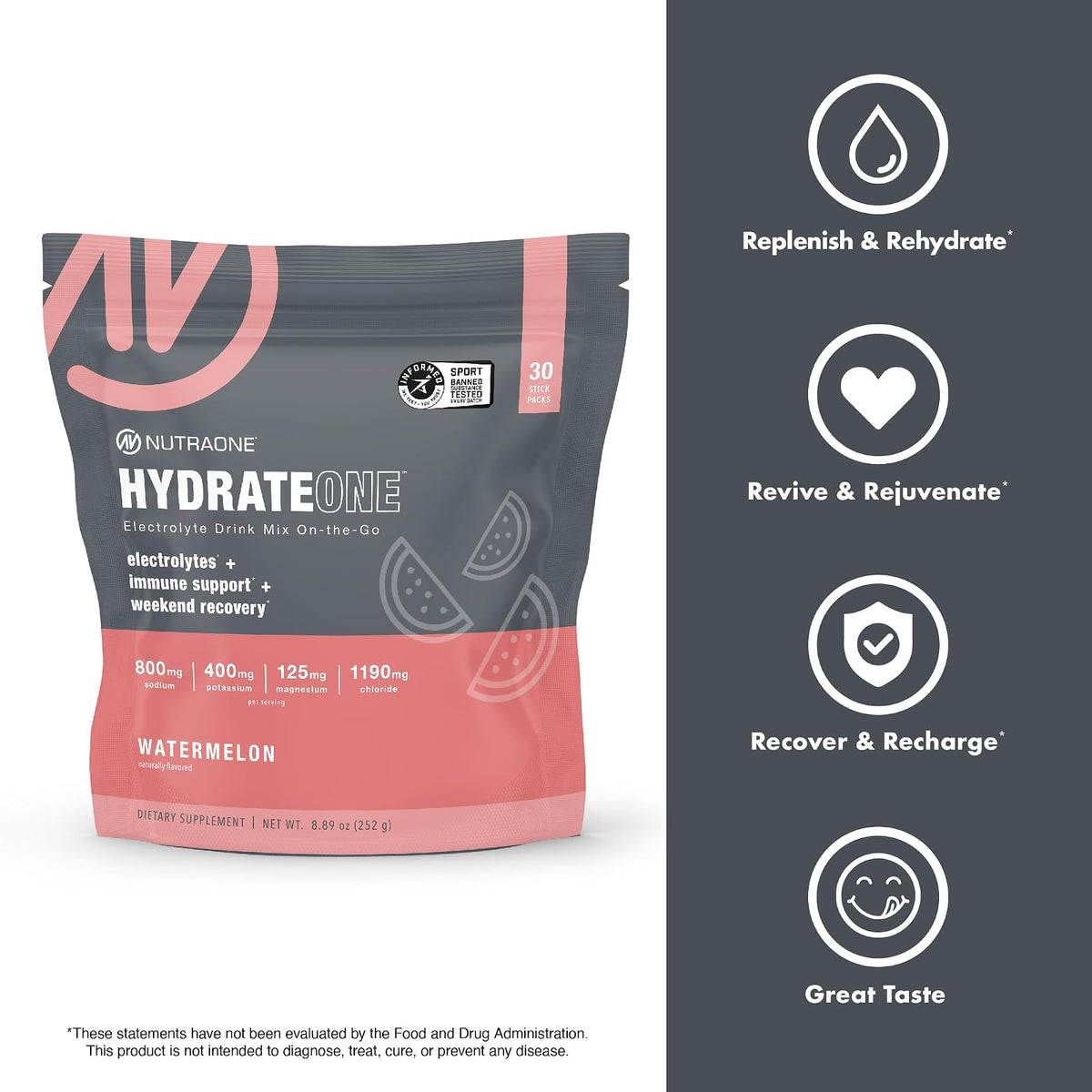 watermelon flavour sports hydration powder