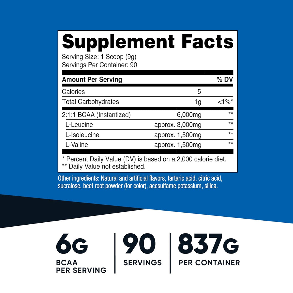 Watermelon flavoured BCAA supplement