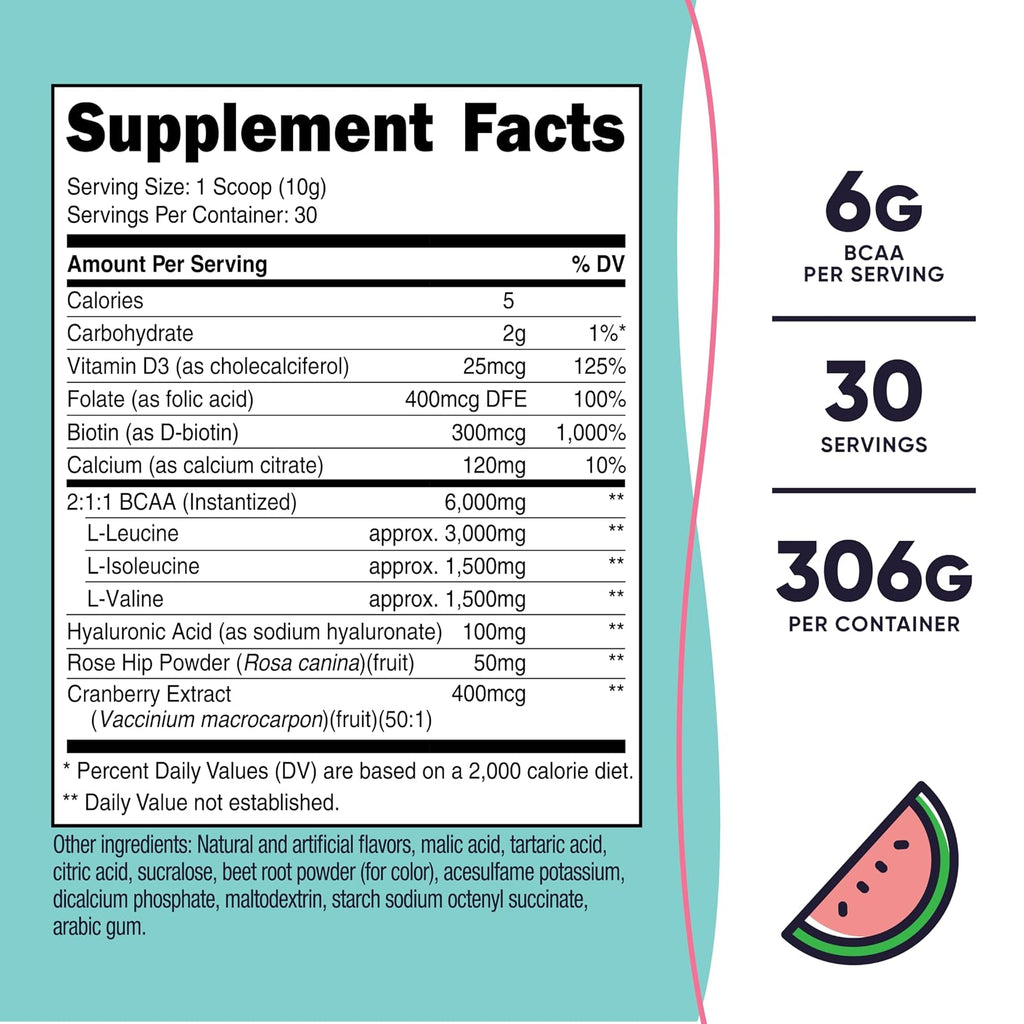 watermelon flavoured BCAA supplement