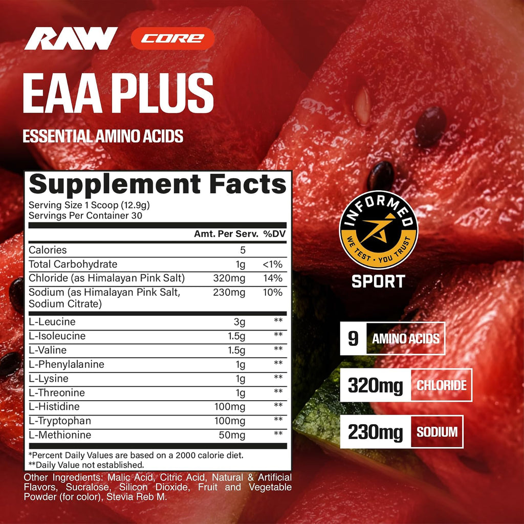Watermelon flavoured BCAA supplement