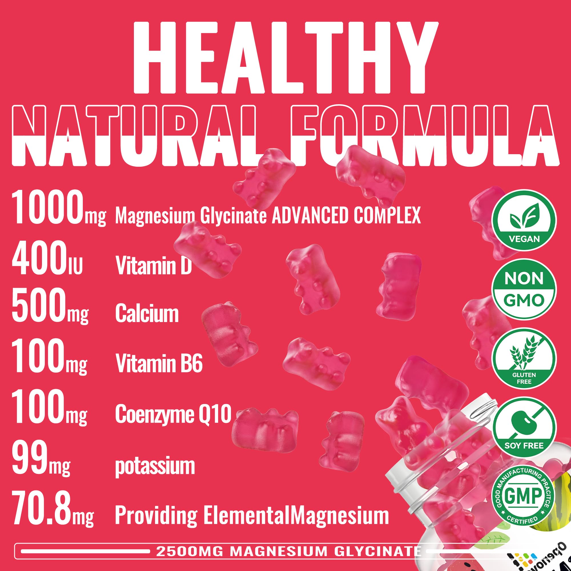 watermelon flavoured magnesium gummies