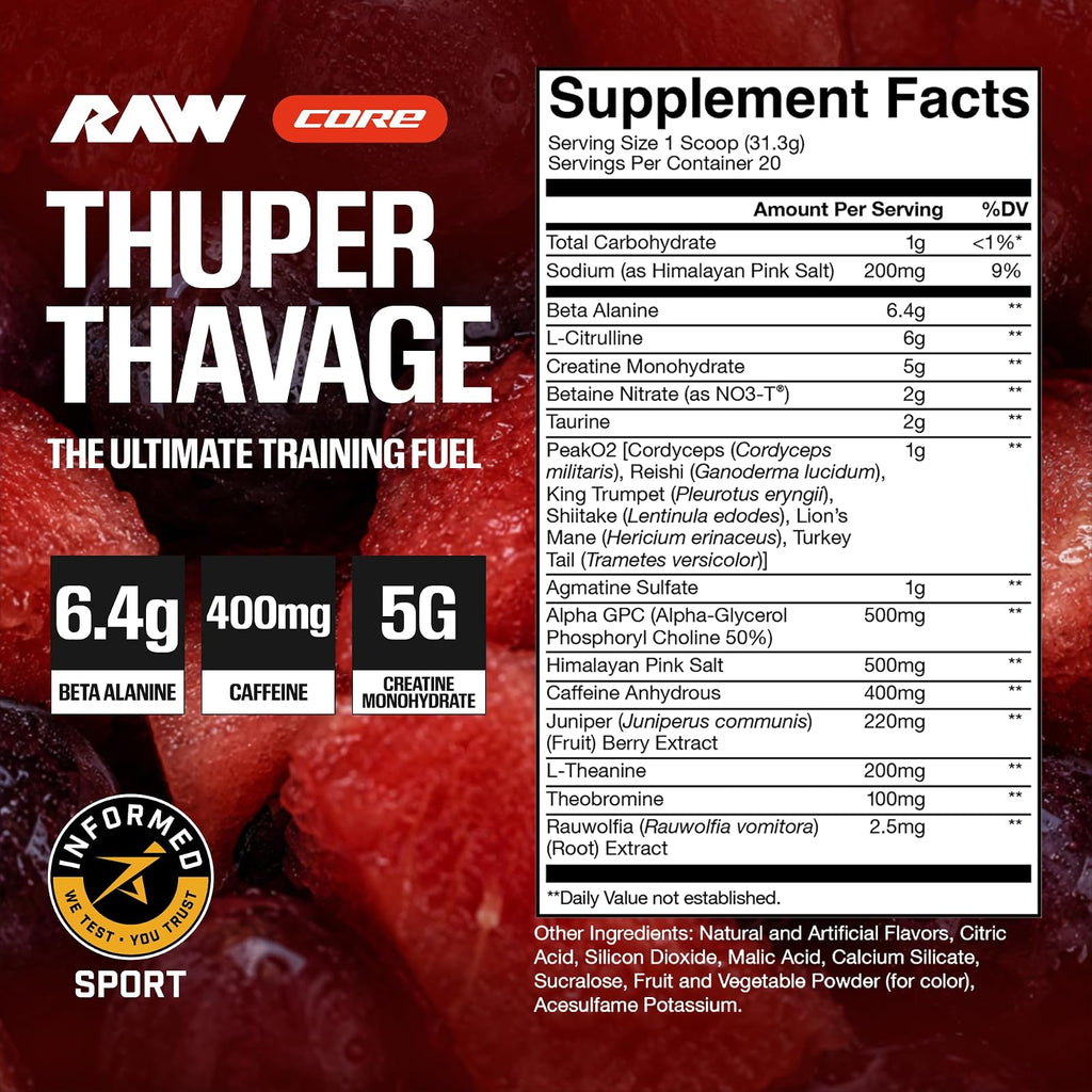 Watermelon grape pre workout energy boost
