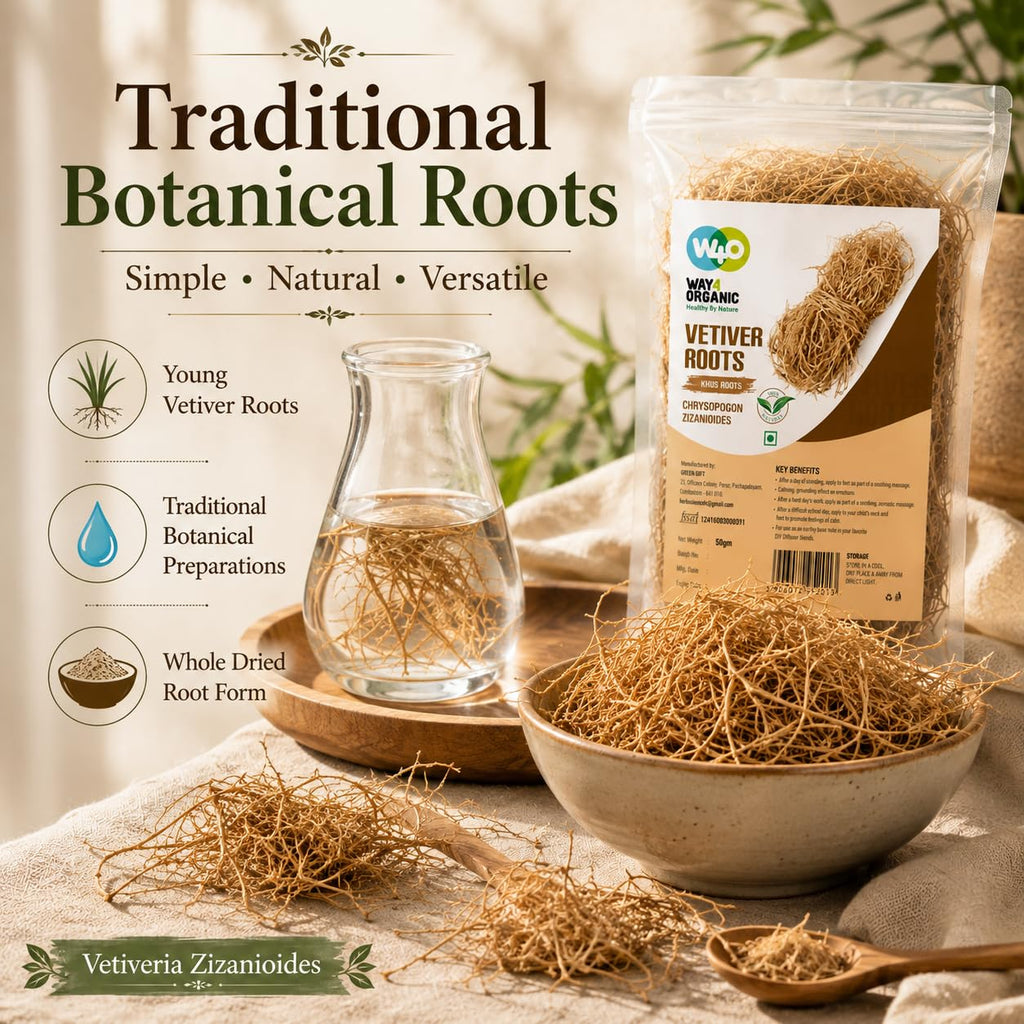 Way4Organic vetiver root wellness