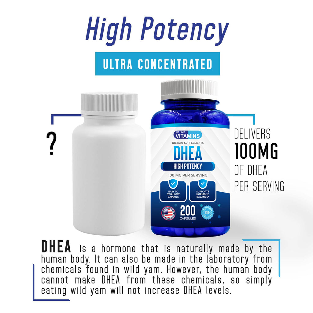 We Like Vitamins DHEA for wellness