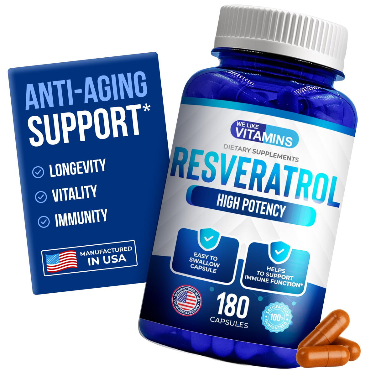 We Like Vitamins Resveratrol capsules