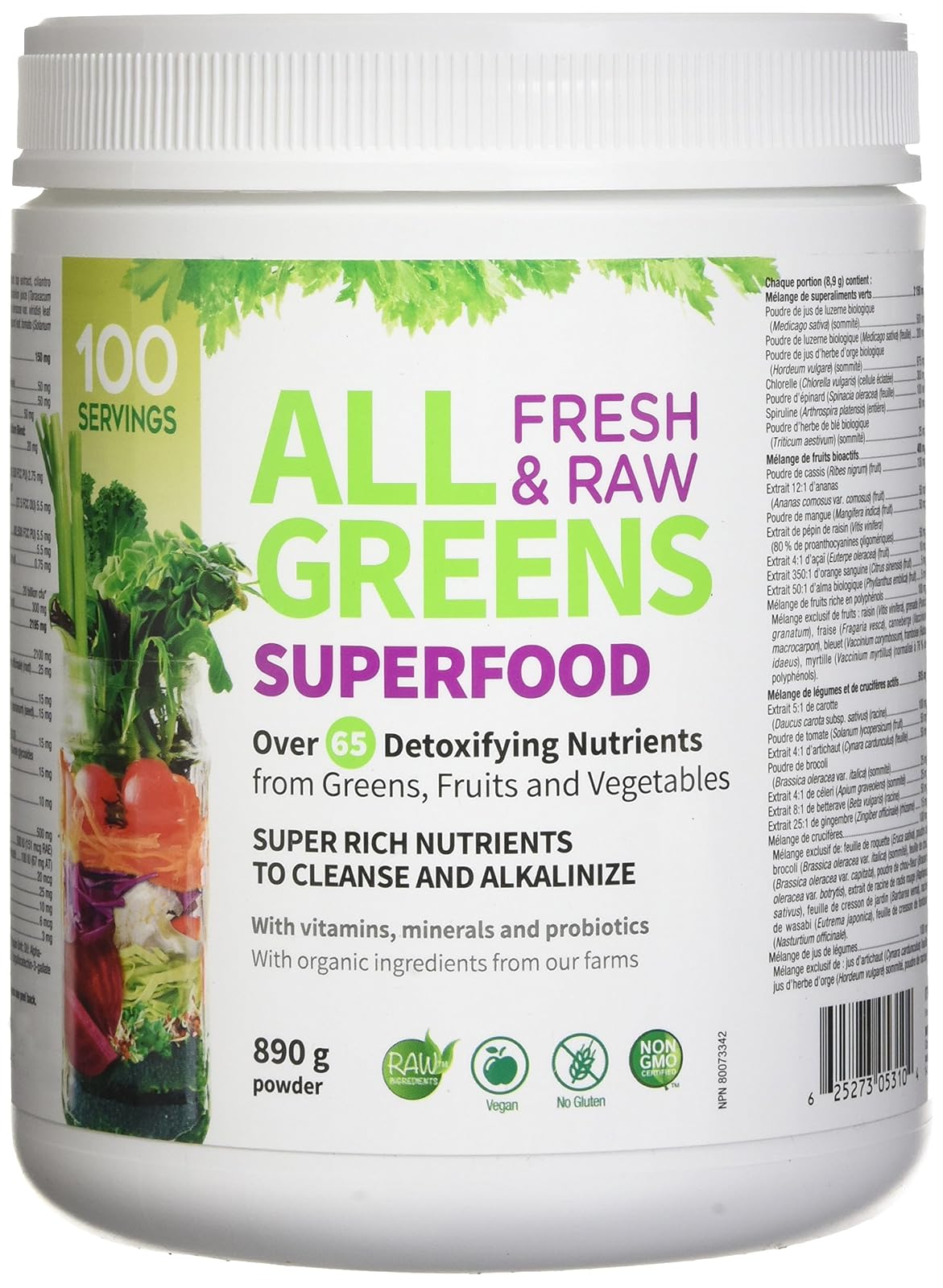 Webber Naturals ALL GREENS superfood powder