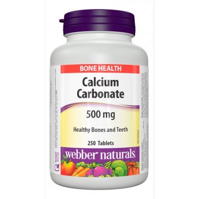 Webber Naturals Calcium Carbonate tablets for strong bones