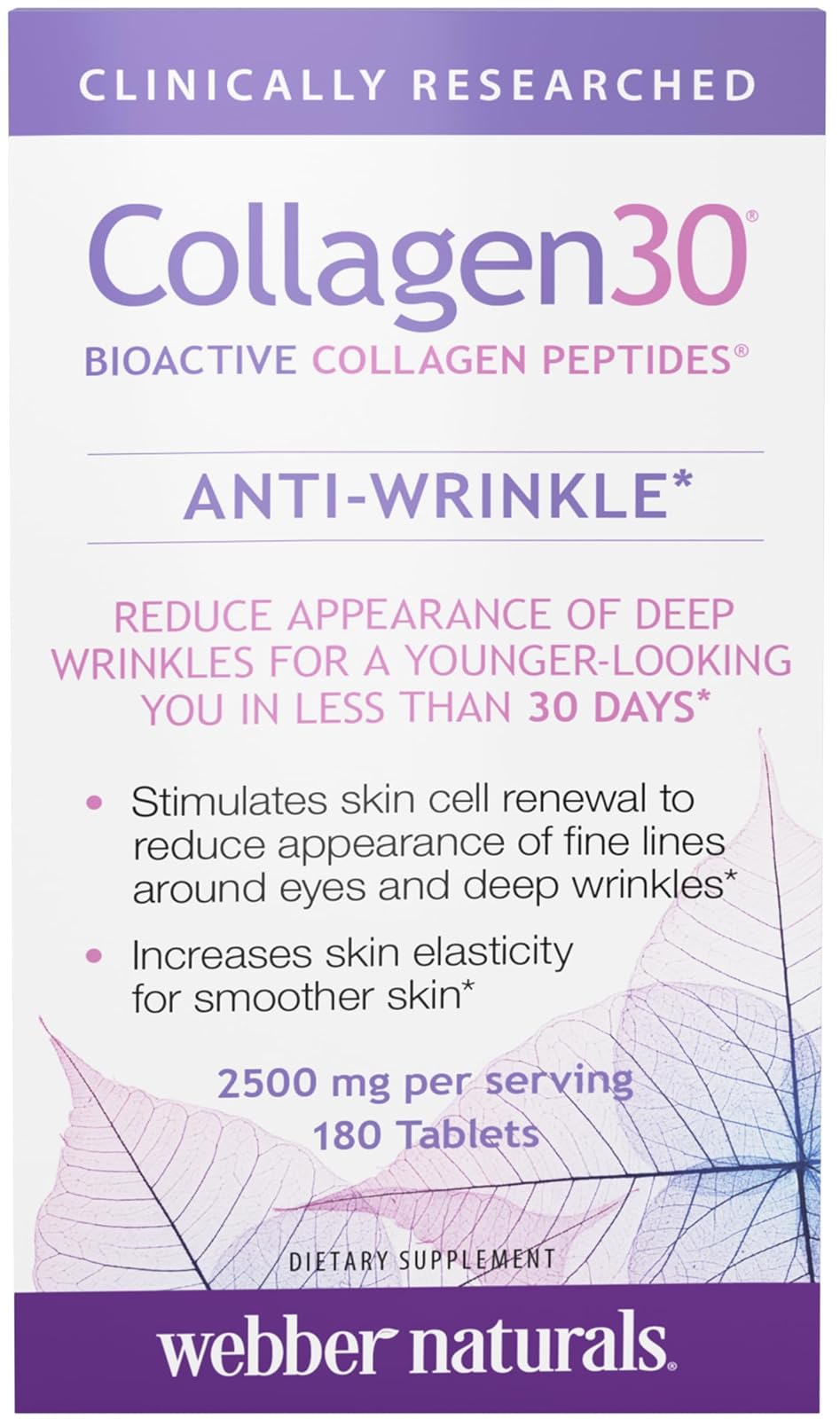 Webber Naturals collagen tablets benefits