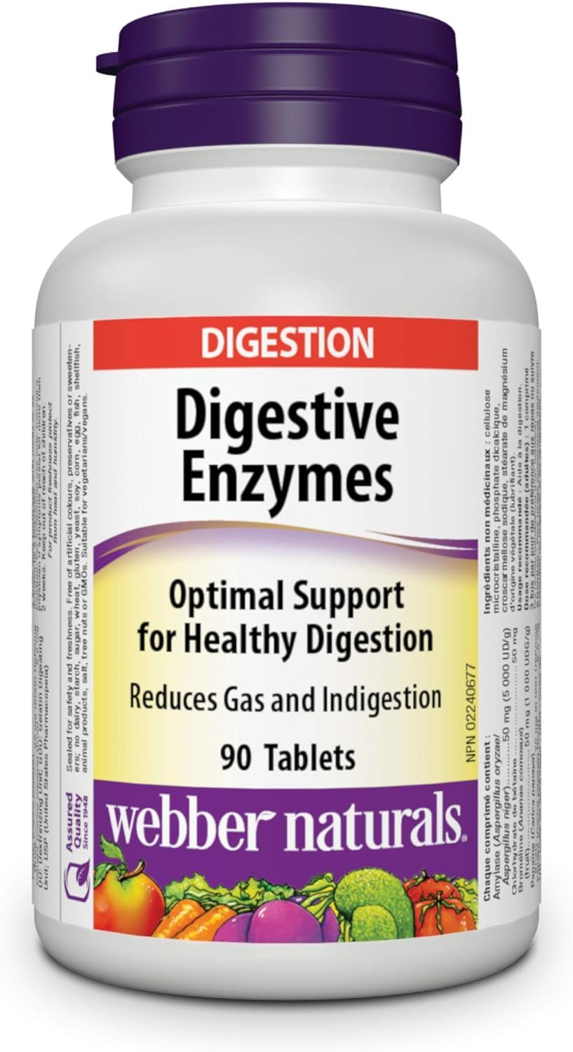 Webber Naturals digestive enzymes tablets