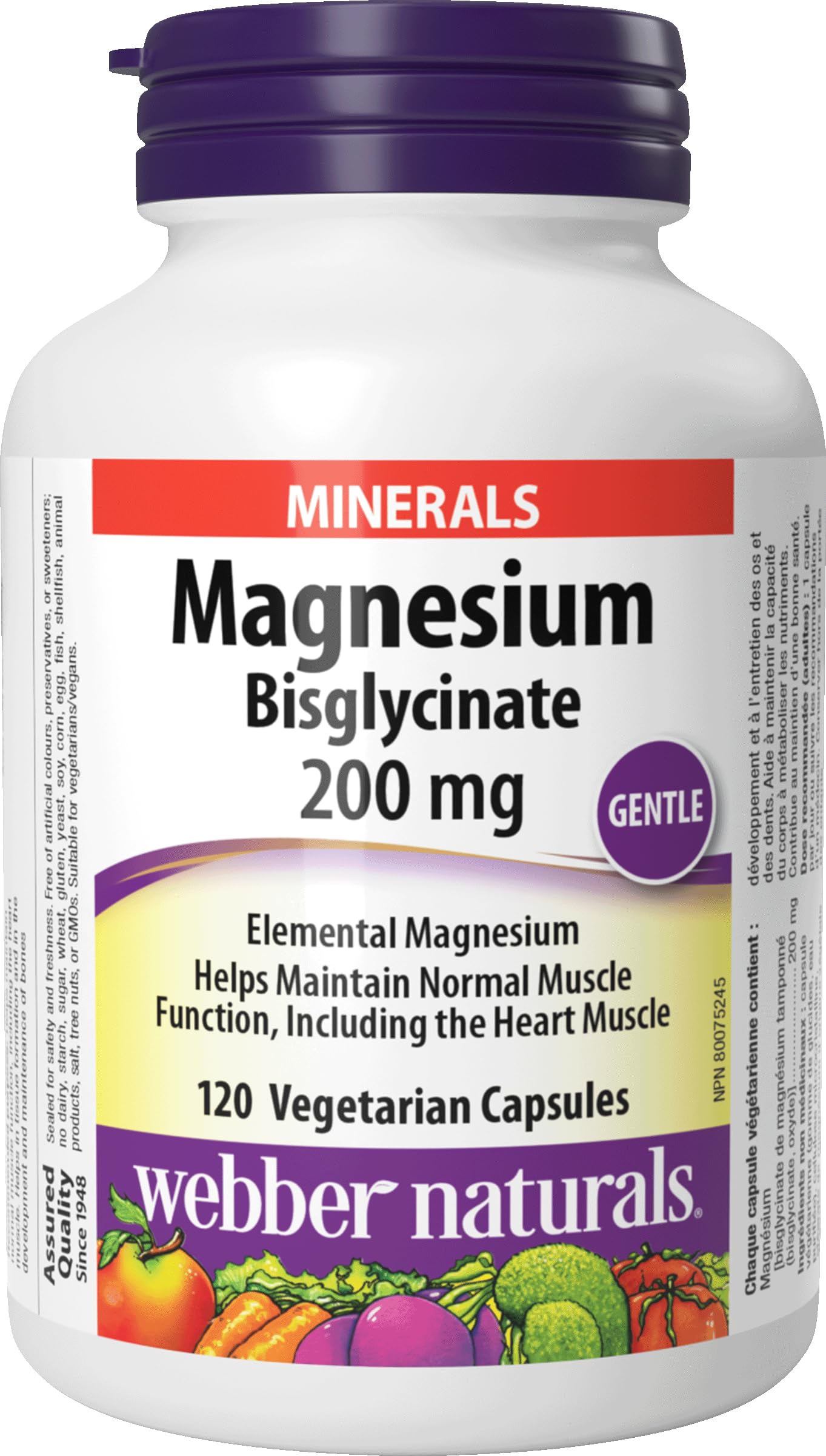 Webber Naturals magnesium bisglycinate capsules