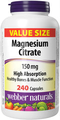 Webber Naturals magnesium citrate capsules