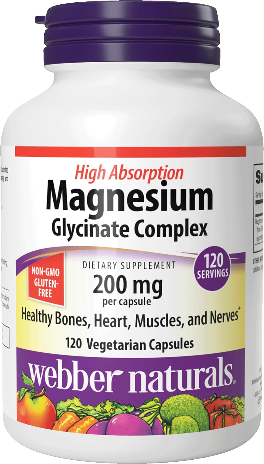 Webber Naturals magnesium glycinate capsules
