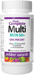 Webber Naturals Men's 50+ Multi vitamins