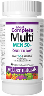 Webber Naturals Men's 50+ Multi vitamins