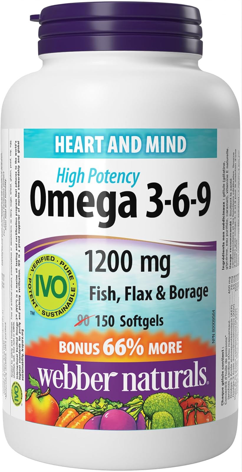 Webber Naturals Omega 3-6-9 softgels