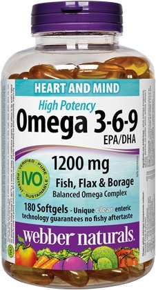 Webber Naturals Omega 3-6-9 softgels