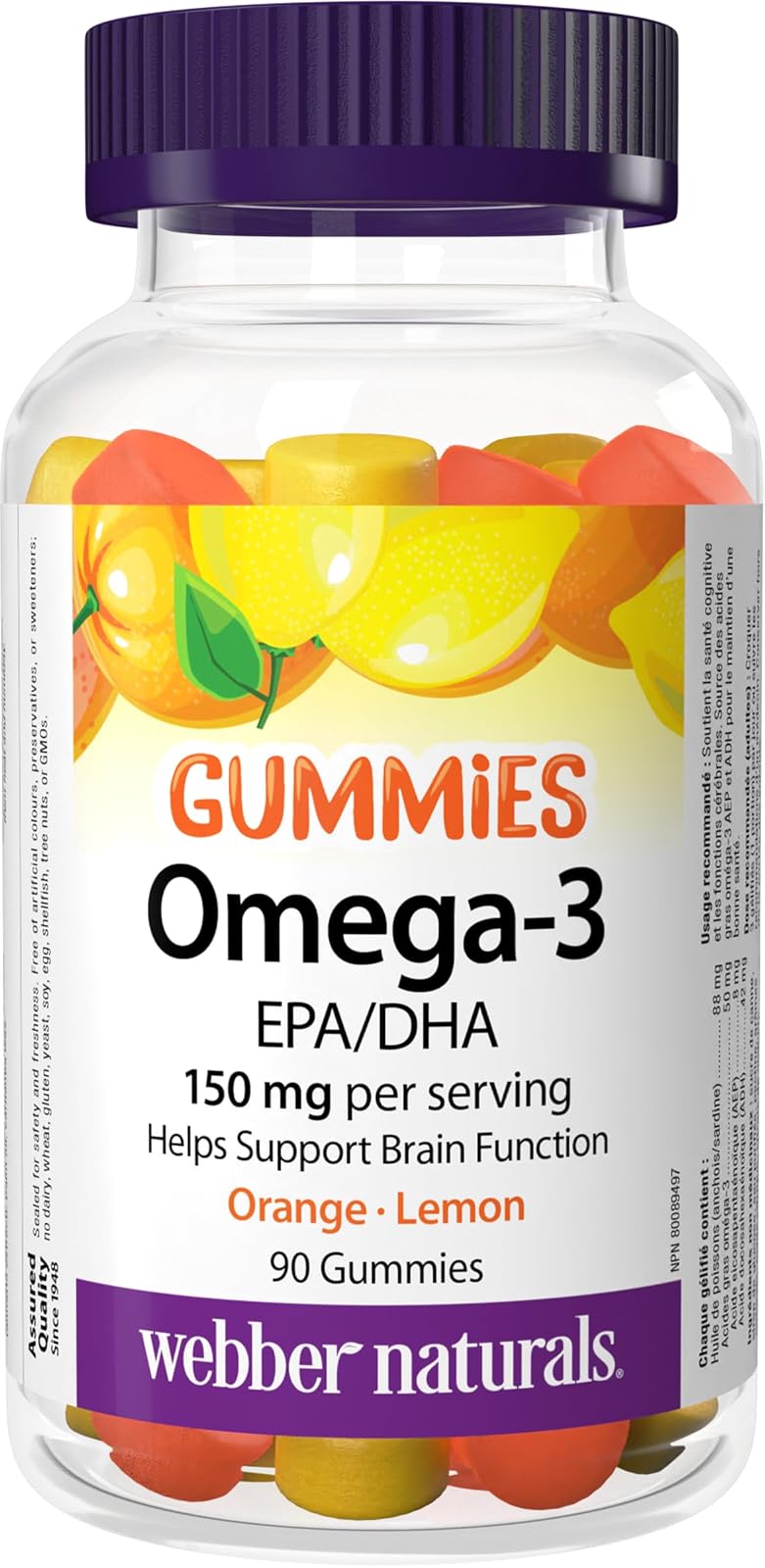 Webber Naturals Omega-3 gummies for heart health