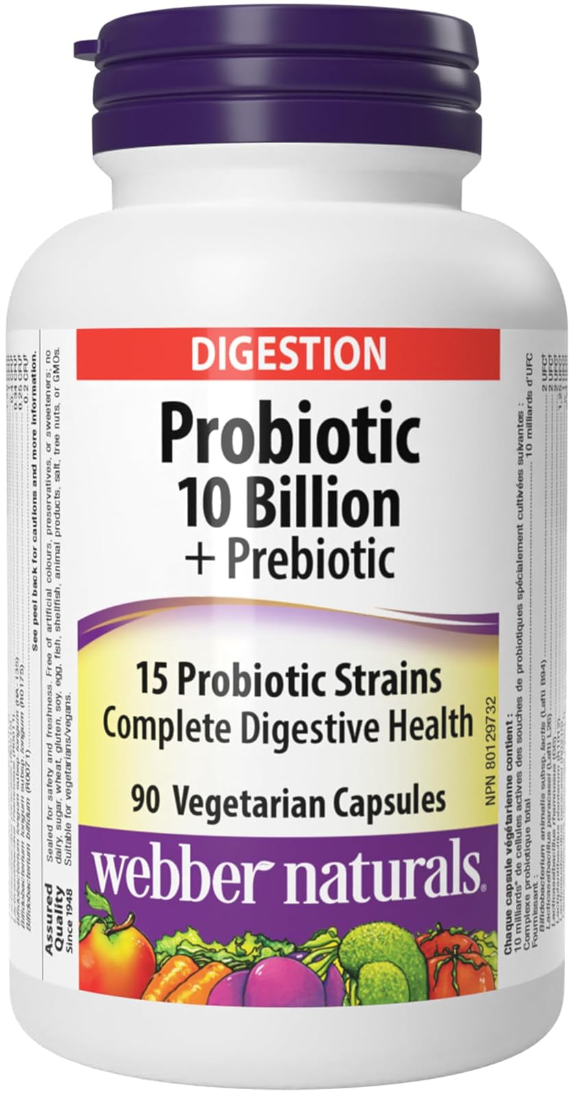 Webber Naturals probiotic 10 billion capsules
