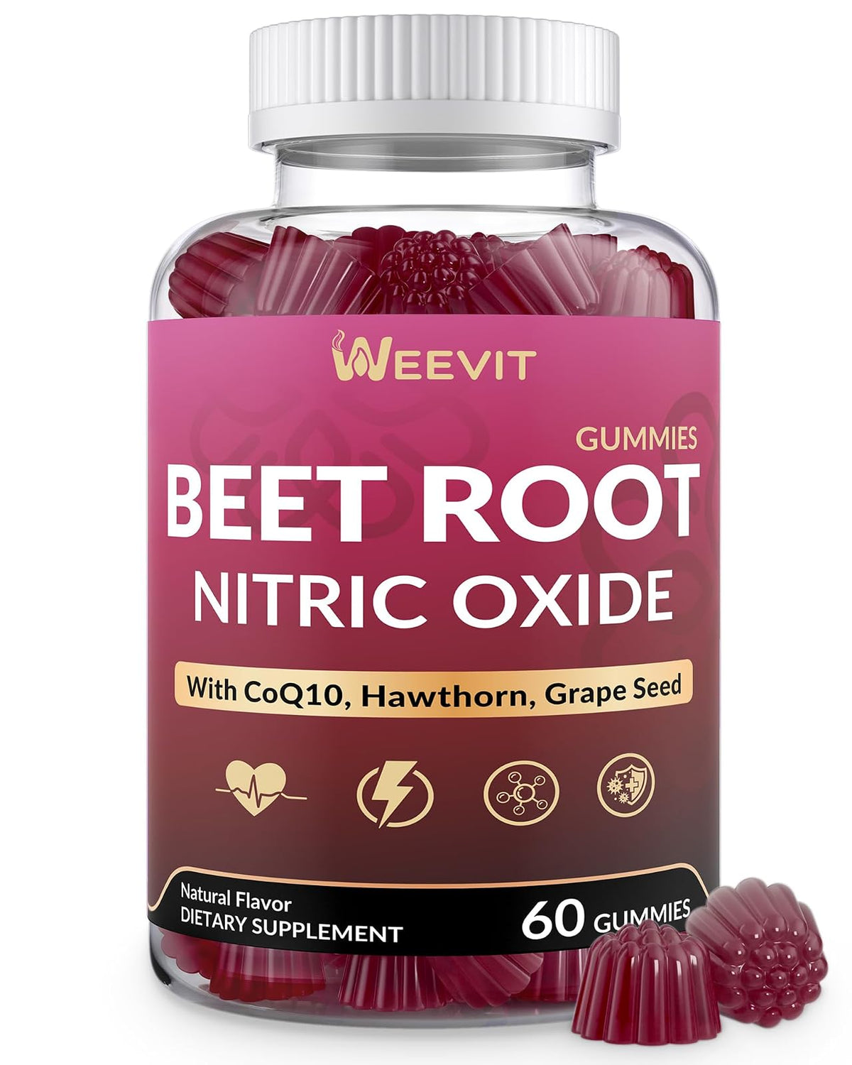 WEEVIT beet root gummies for energy