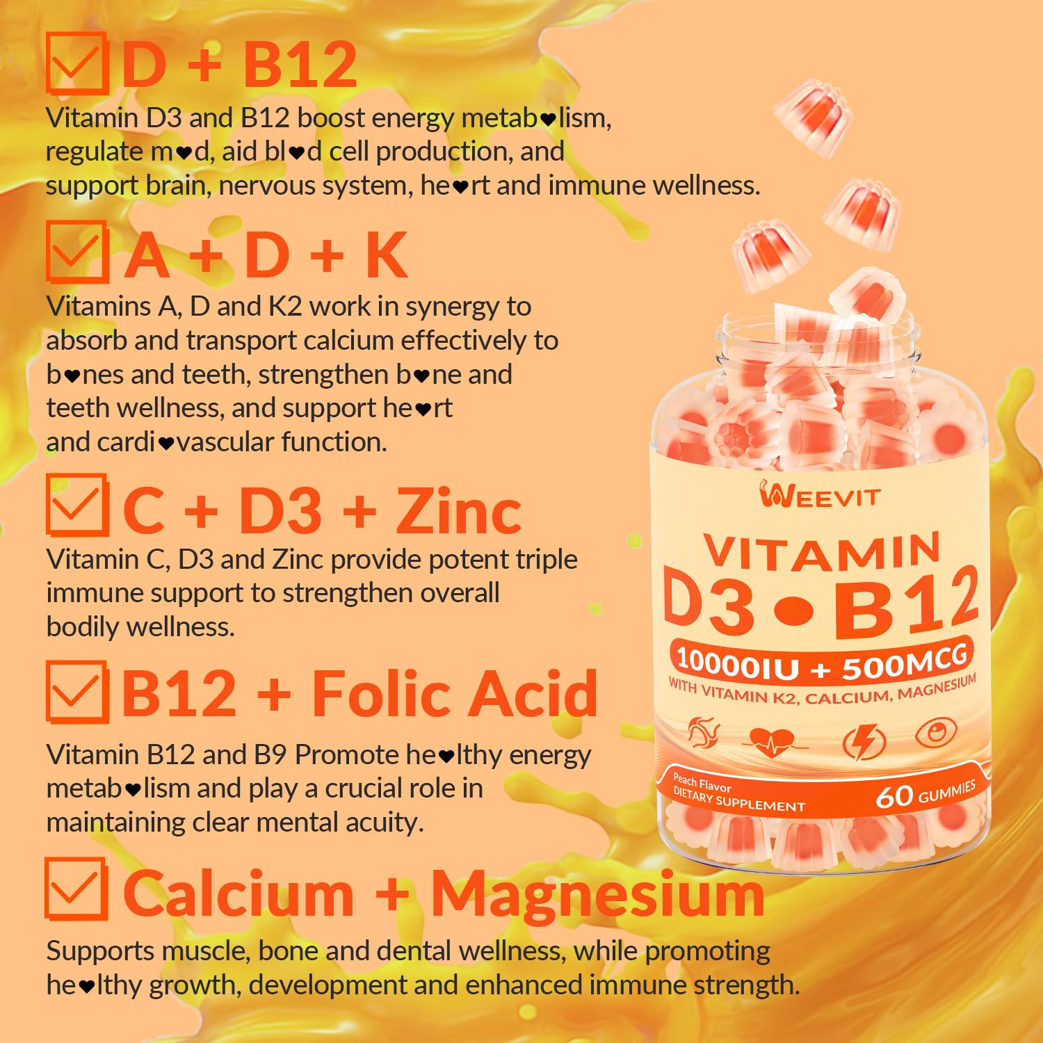 WEEVIT Vitamin B12 for immune support