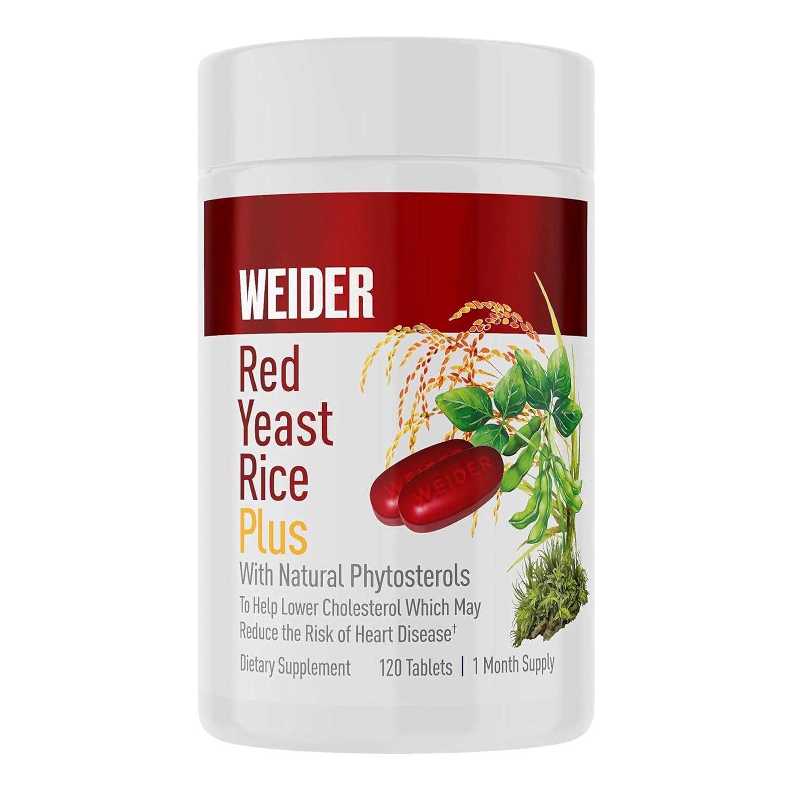 Weider Red Yeast Rice capsules for heart health
