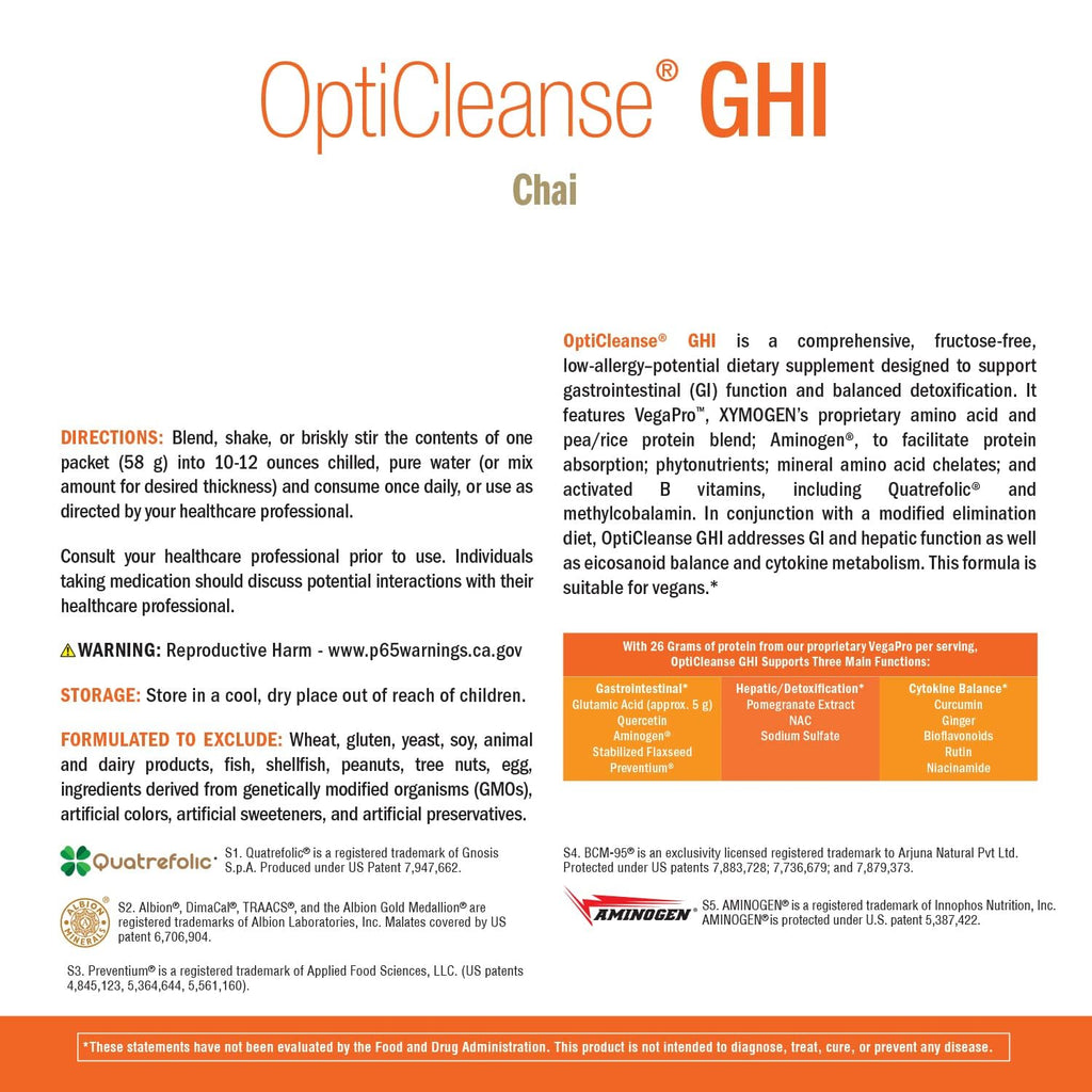 Weight management chai cleanse supplement