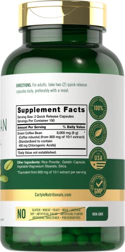 Weight management green coffee extract