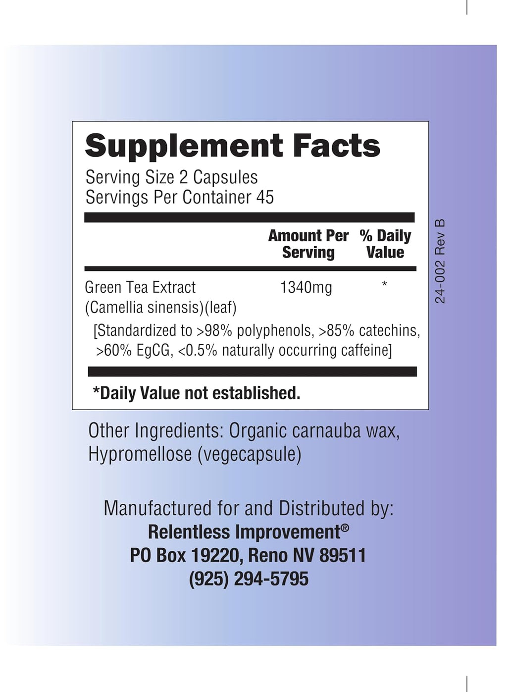 weight management green tea extract