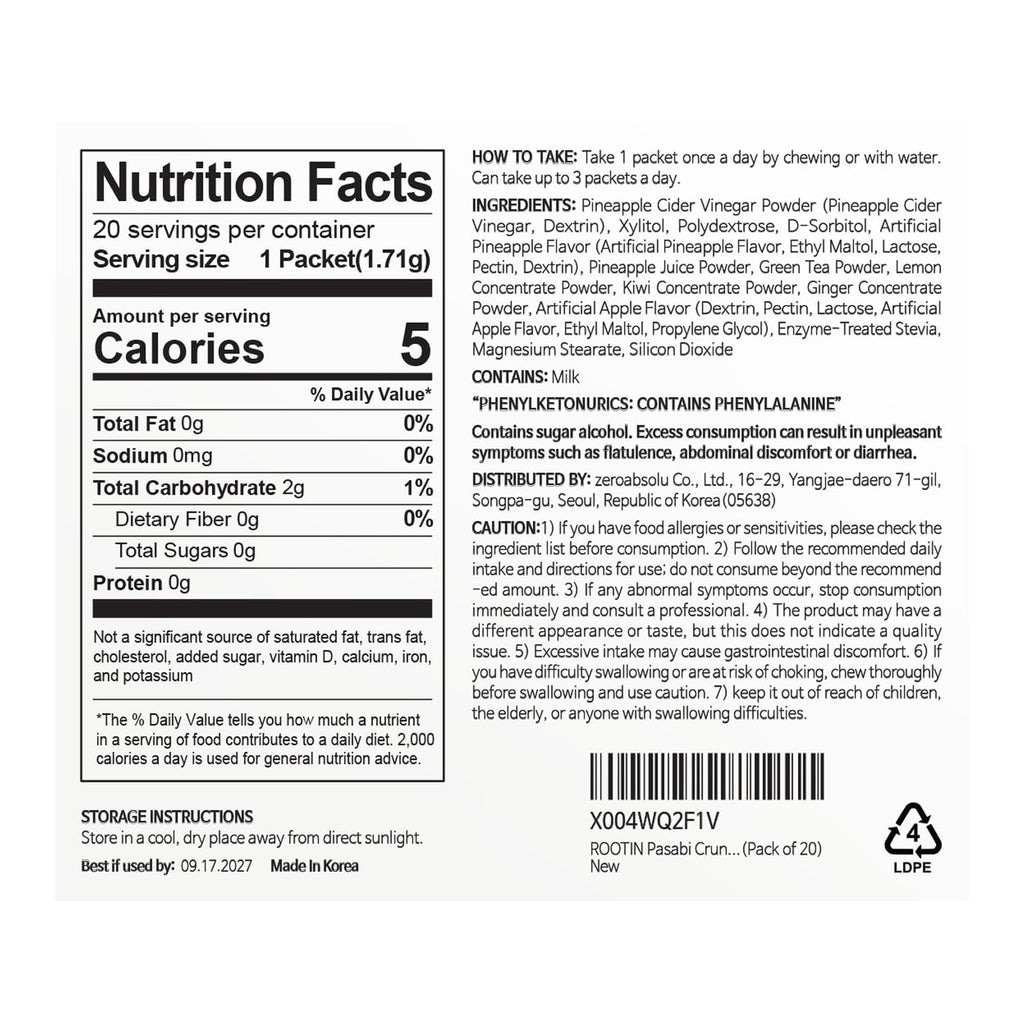 weight management pineapple cider vinegar packs