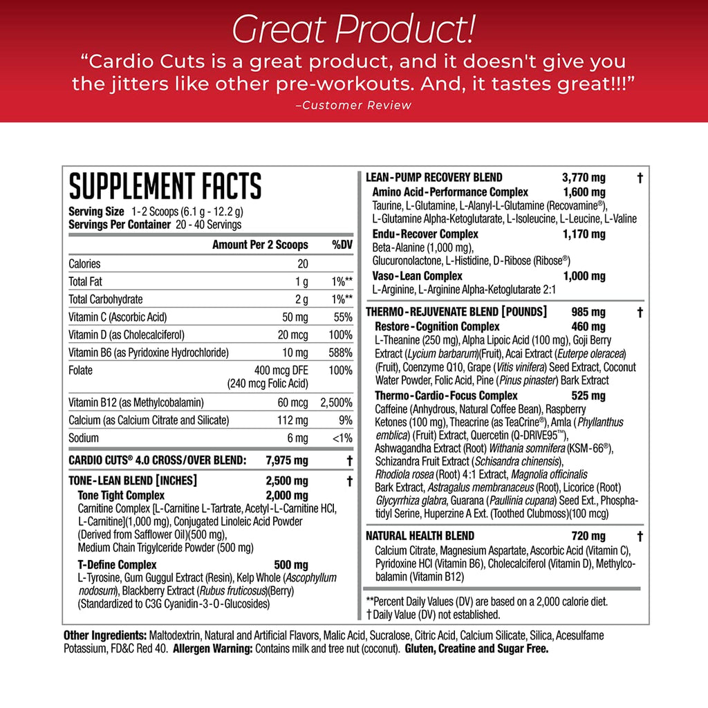 Weight management supplement for energy