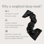 weighted eye mask promotes restful nights