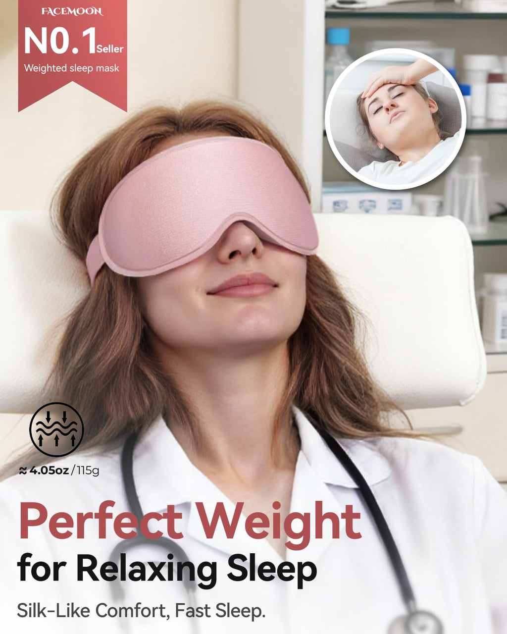 weighted sleep mask for deep rest