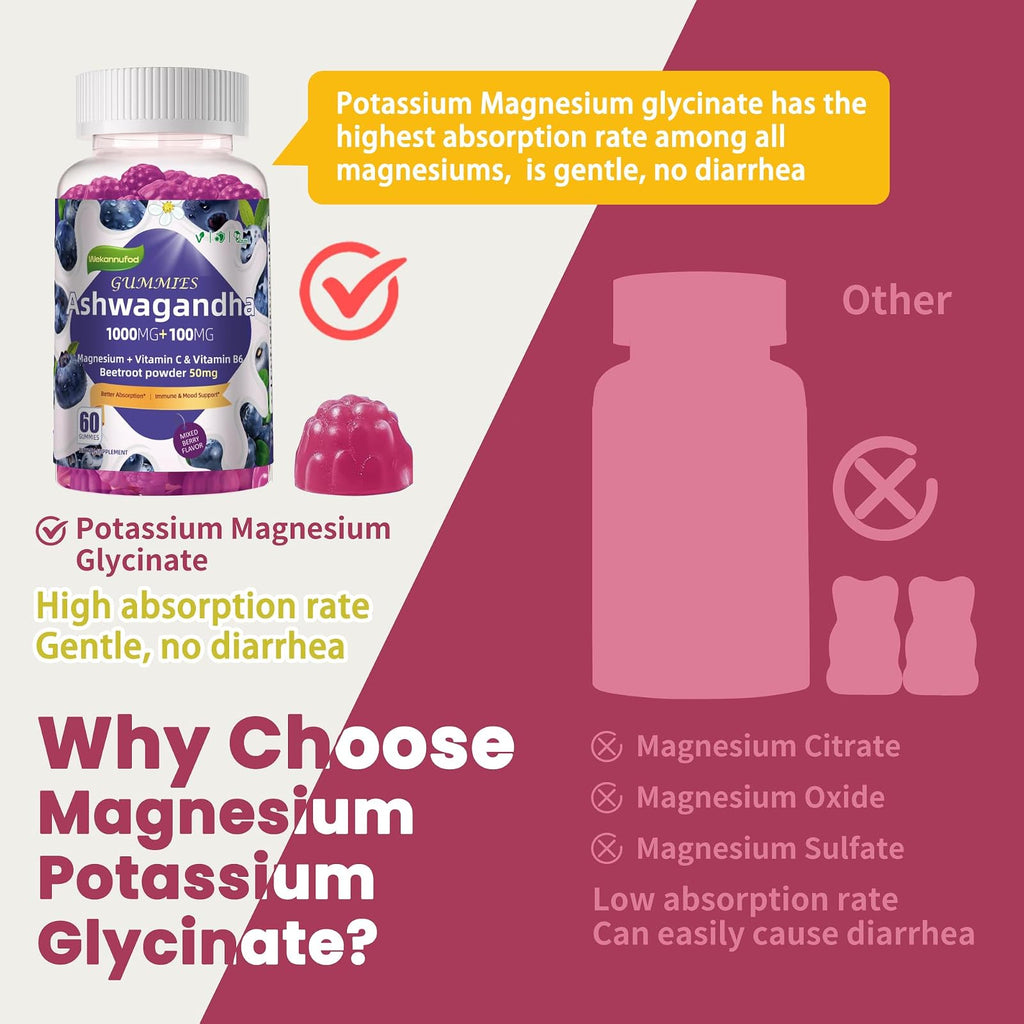 Wekannufod ashwagandha gummies for mood support