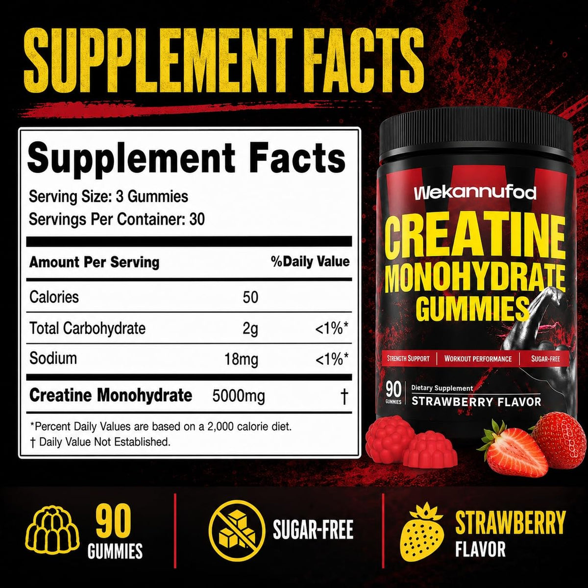 Wekannufod sports nutrition creatine