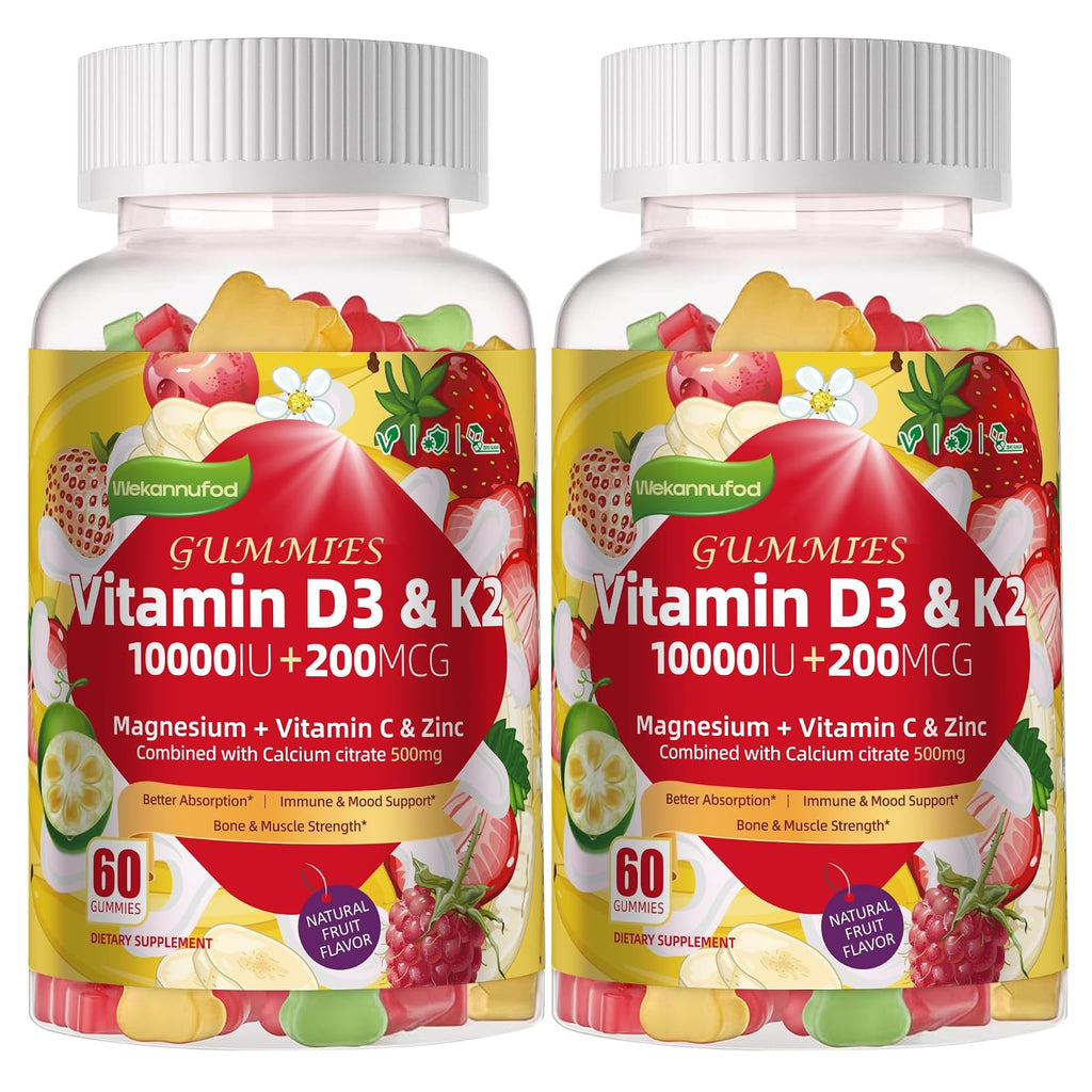 Wekannufod vitamin D3 K2 gummies
