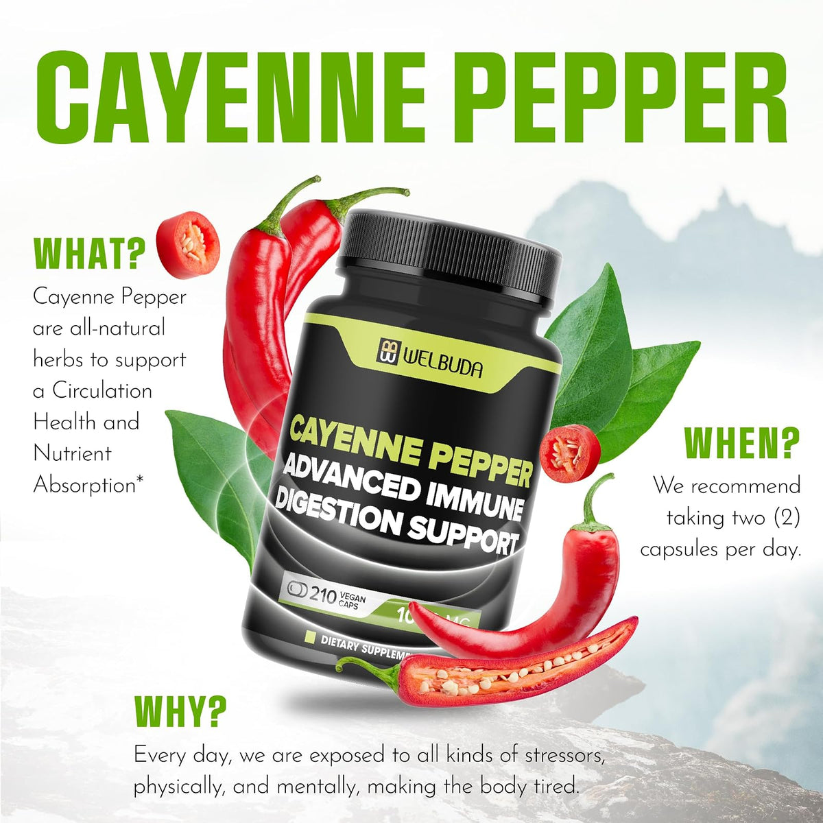 Welbuda cayenne capsules for weight loss