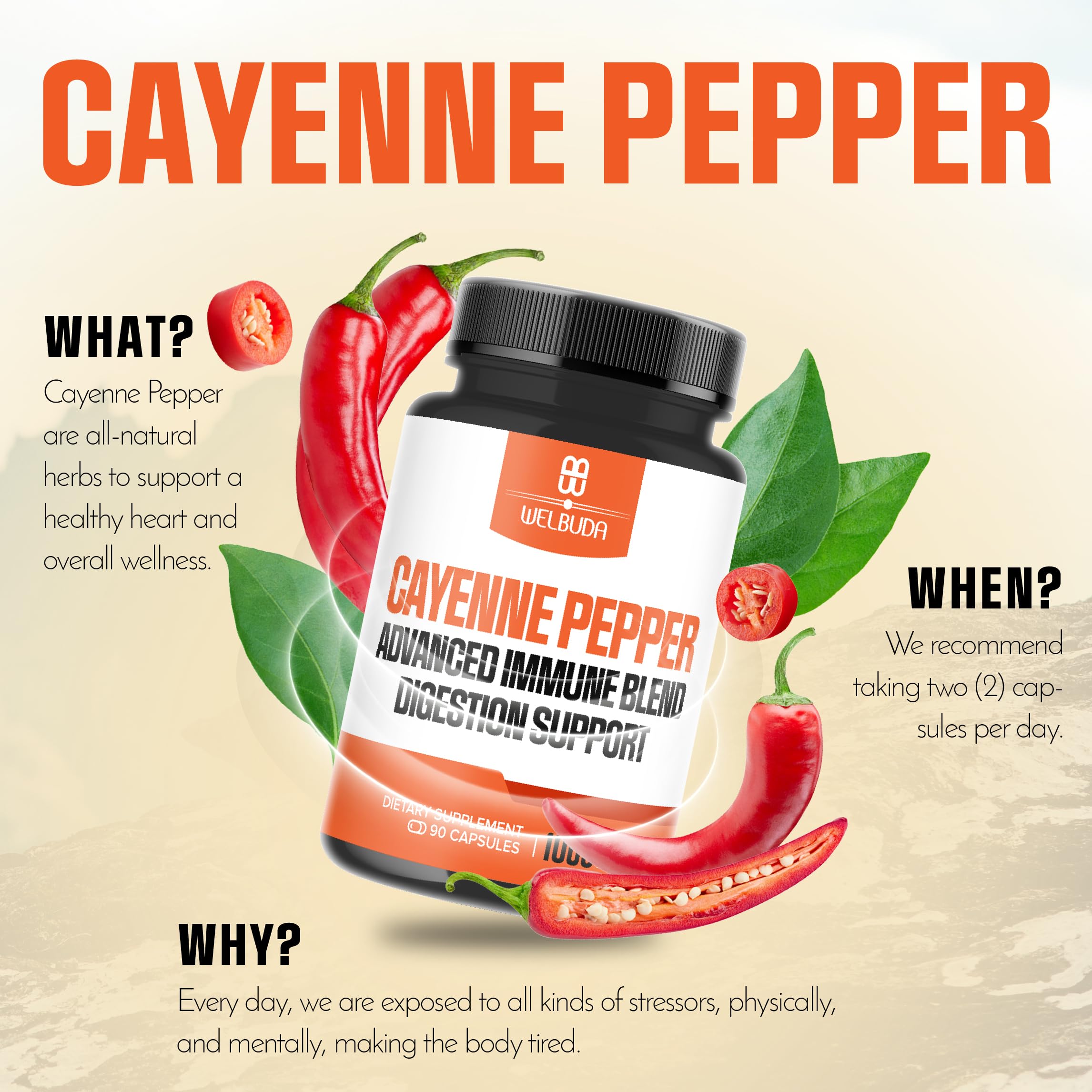WELBUDA cayenne for active lifestyle