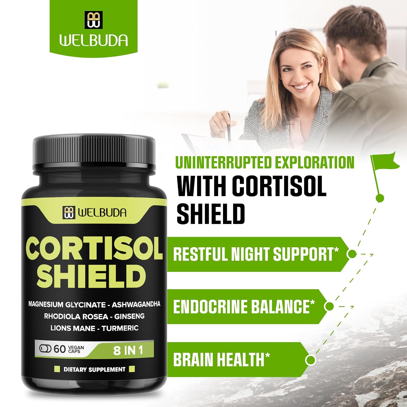 WELBUDA Cortisol Shield whole food multivitamin